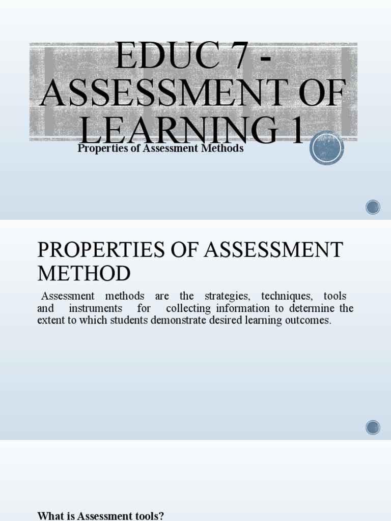 Educ 7 - 6 | PDF | Educational Assessment | Validity (Statistics)