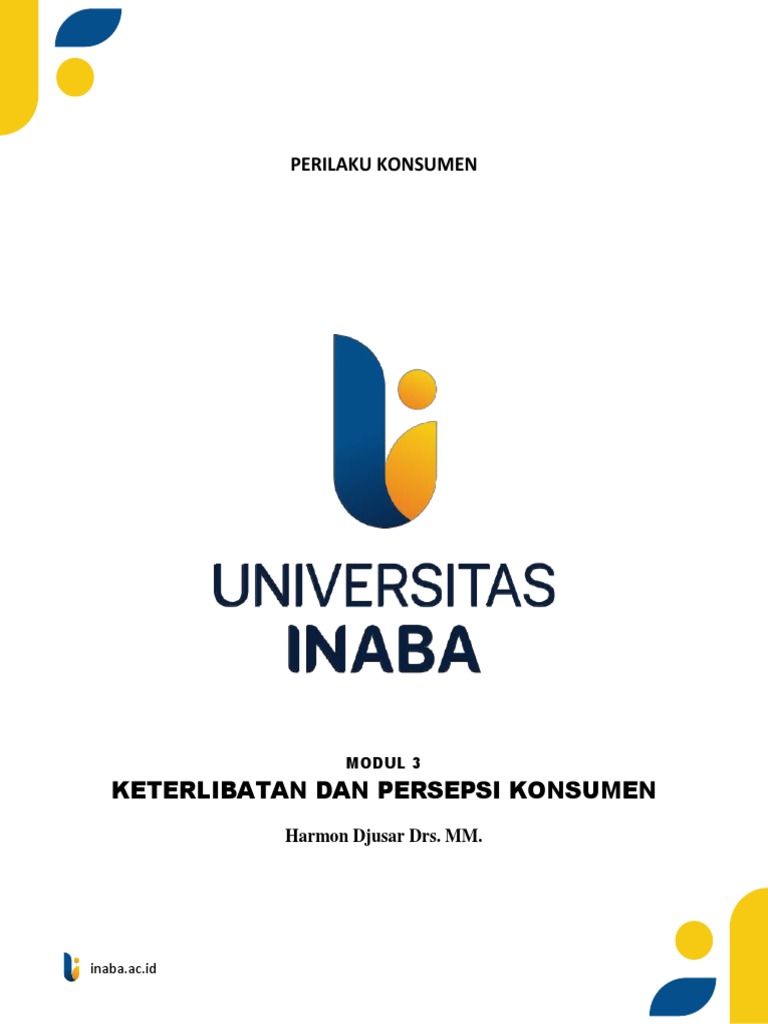 MODUL SESI 3 - Keterlibatan Dan Persepsi Konsumen | PDF