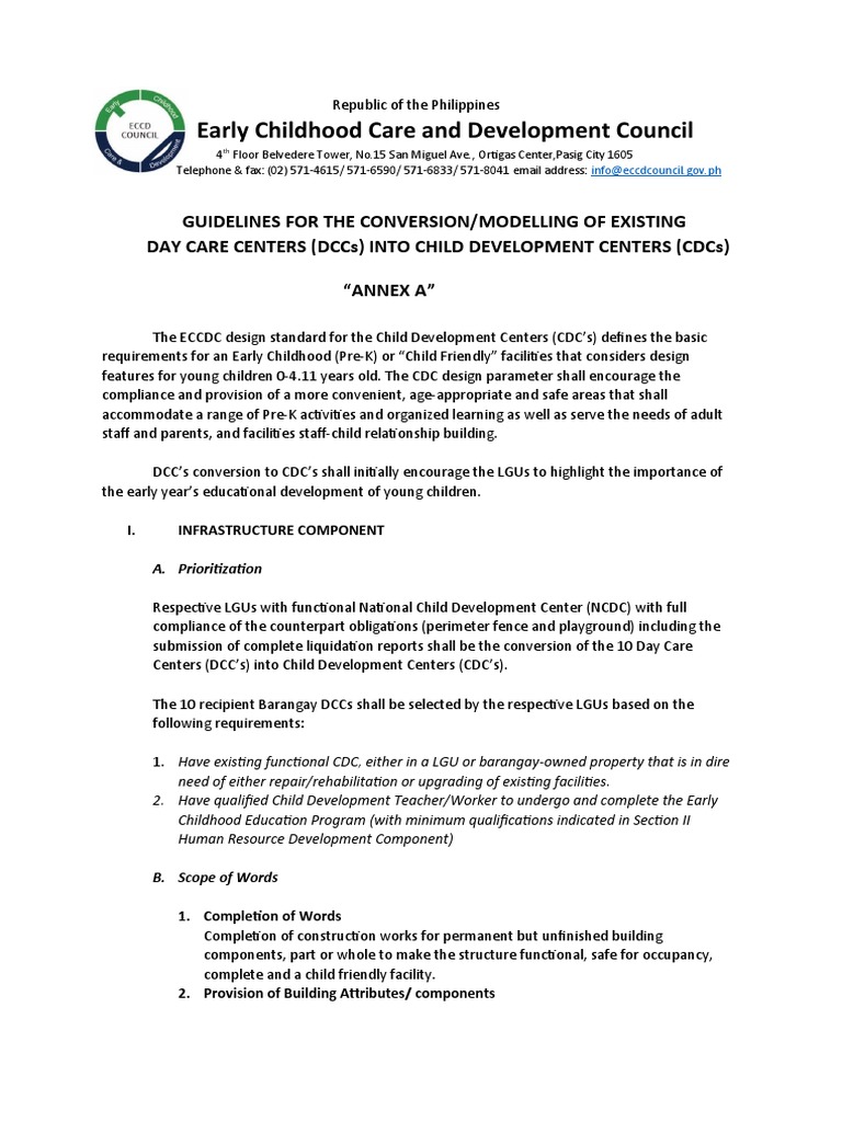 Eccd File | PDF | Building | Child Care