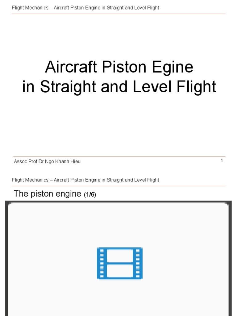 Lecture 04 Aircraft Piston Engine in Straight Level Flight | PDF ...