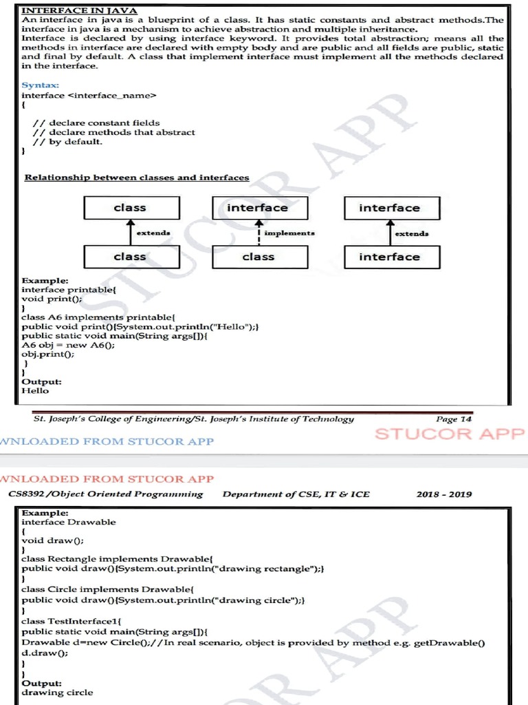 by Default.: in The Interface | Descargar gratis PDF | Class (Computer Programming) | Method ...