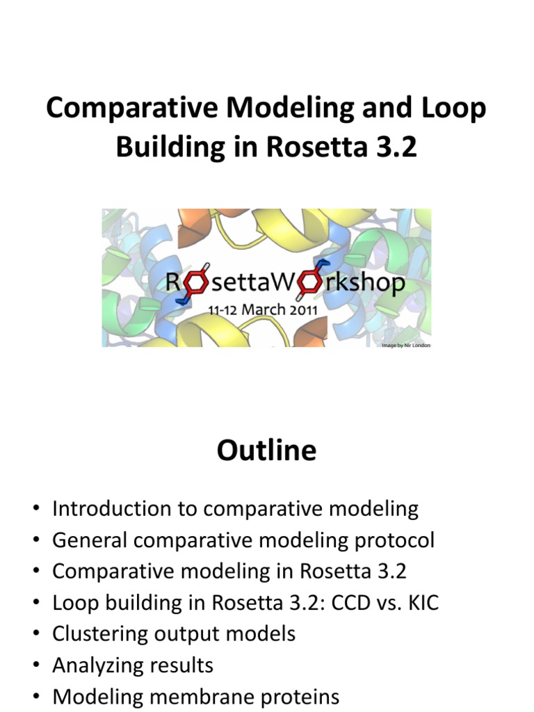 Rosetta Workshop Modeling | PDF | Proteins | Life Sciences