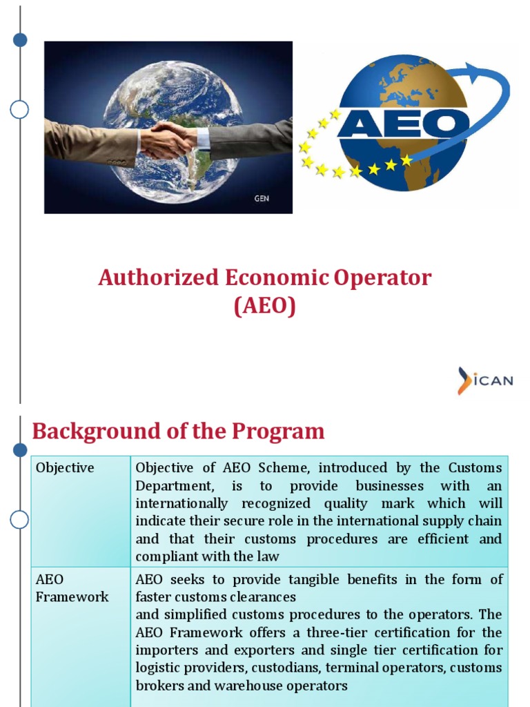 Authorized Economic Operator (AEO) | Download Free PDF | Customs | Partnership