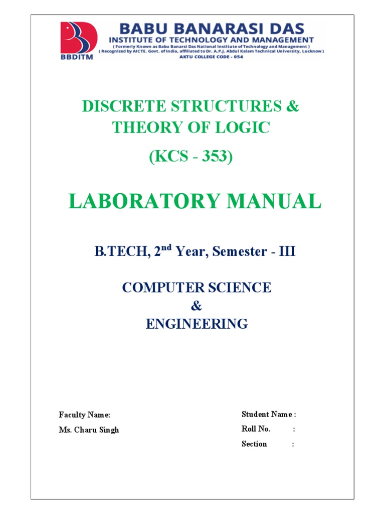 DSTL - Lab Manual | PDF | Engineering | Computer Science