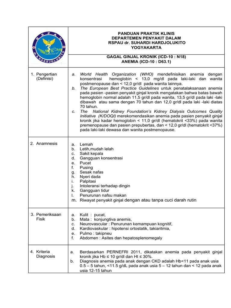 PPK HD Anemia Rspau | PDF