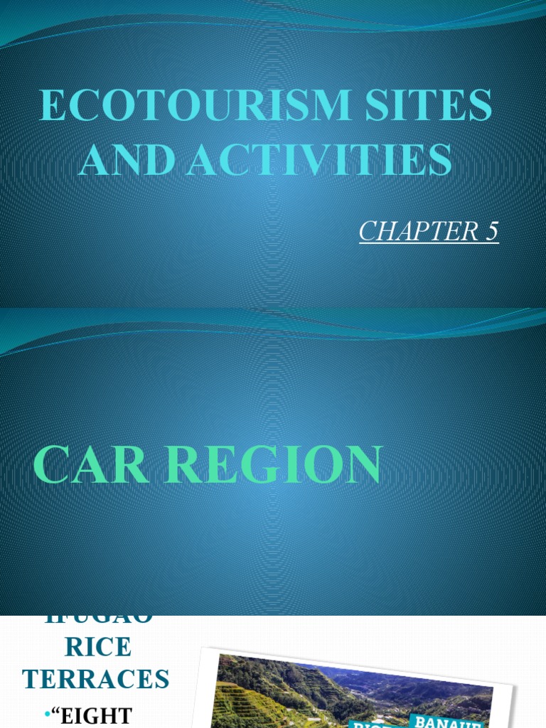 Chapter 5 Ecotourism Sites Activities | PDF | Tourism