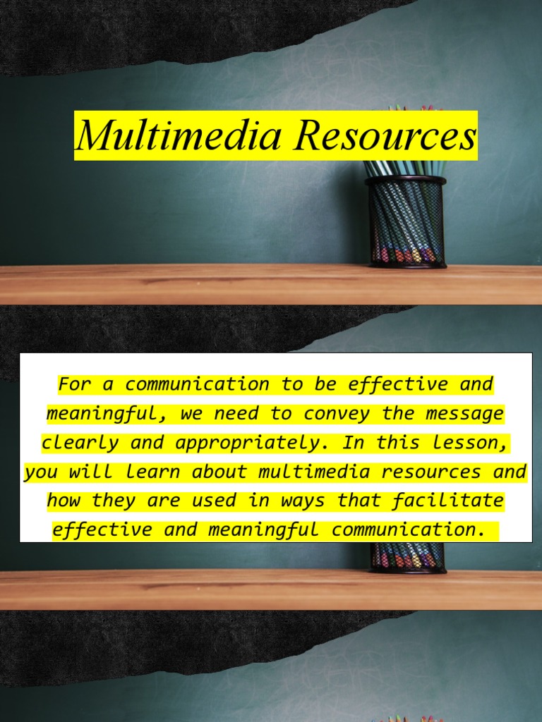 Multimedia Resources | PDF | Multimedia | Communication