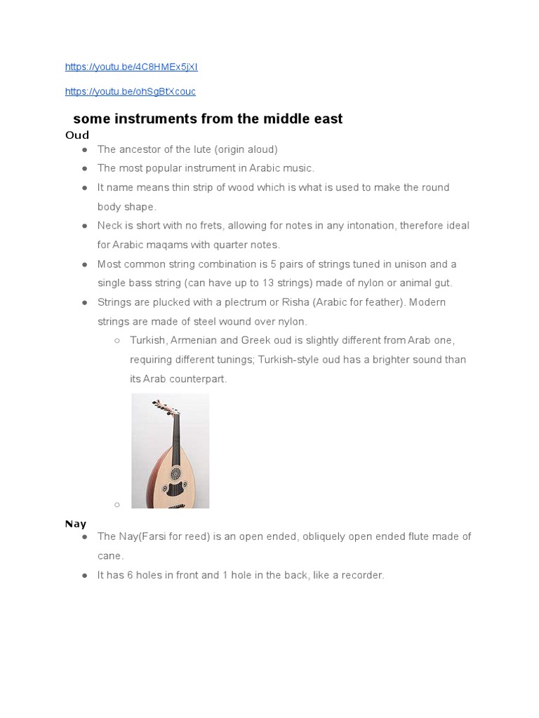 Arabic Music | PDF | String Instruments | Musical Instruments