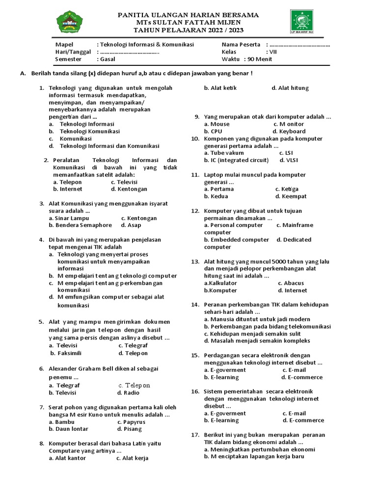 Pts Vii 2022 | PDF | Teknologi & Rekayasa