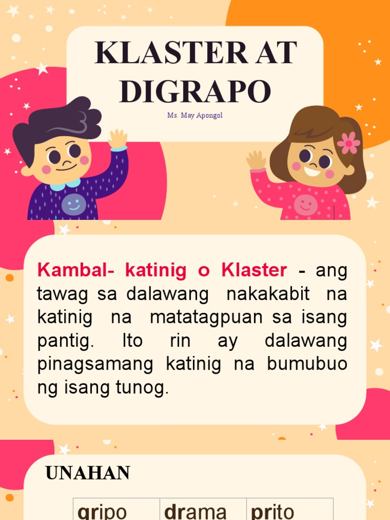 Klaster at Digrapo | PDF
