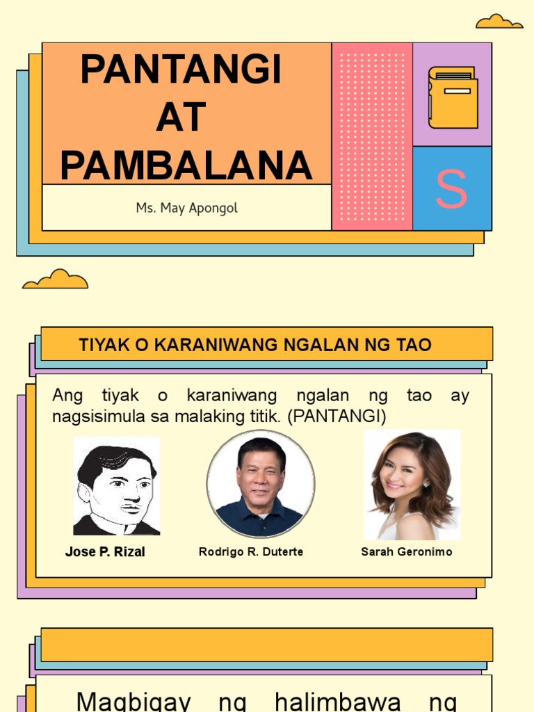 Pantangi at Pambalana - Tao | PDF