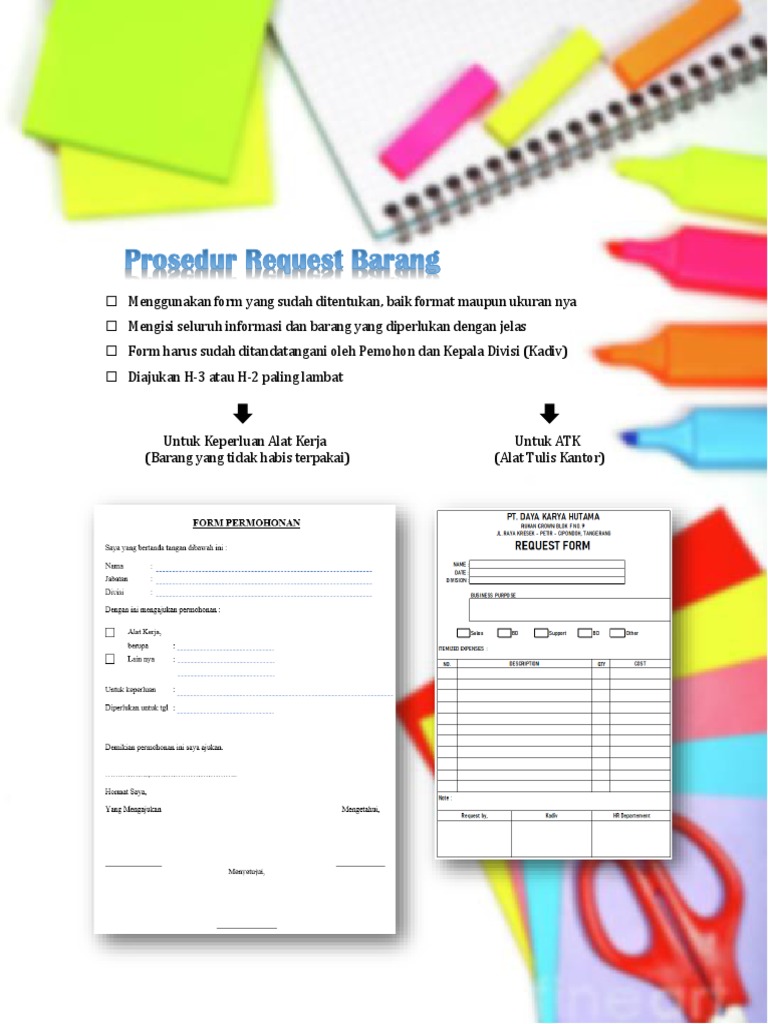 Prosedur Request Barang | PDF