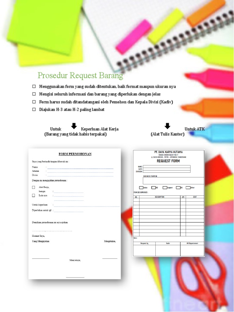 Prosedur Request Barang | PDF