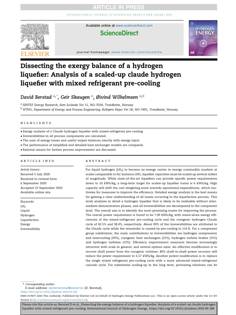 Liquid Hydrogen Hyzon And Chart