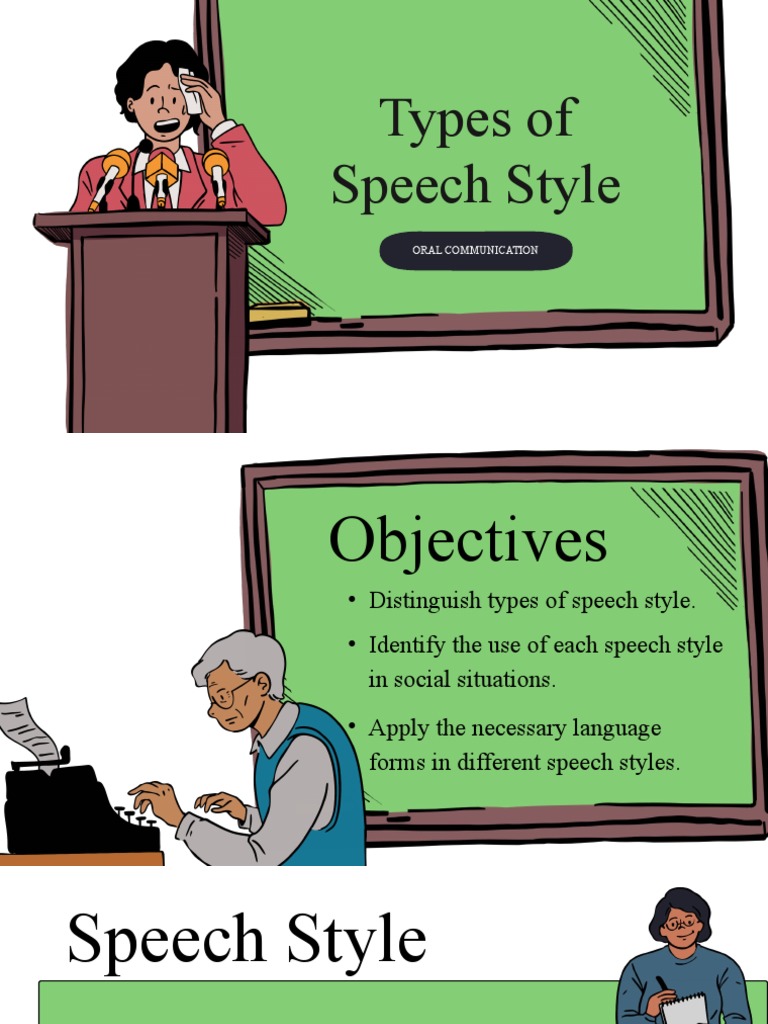 Types of Speech Styles Explained | PDF | Speech | Communication