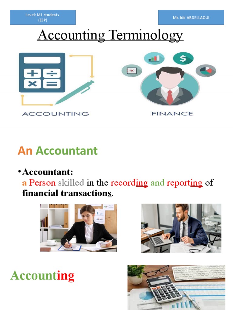 Accounting Terminology | PDF