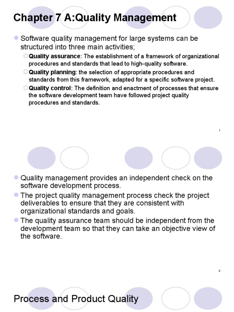 Chapter 7 Quality Management | Download Free PDF | Inheritance (Object Oriented Programming ...
