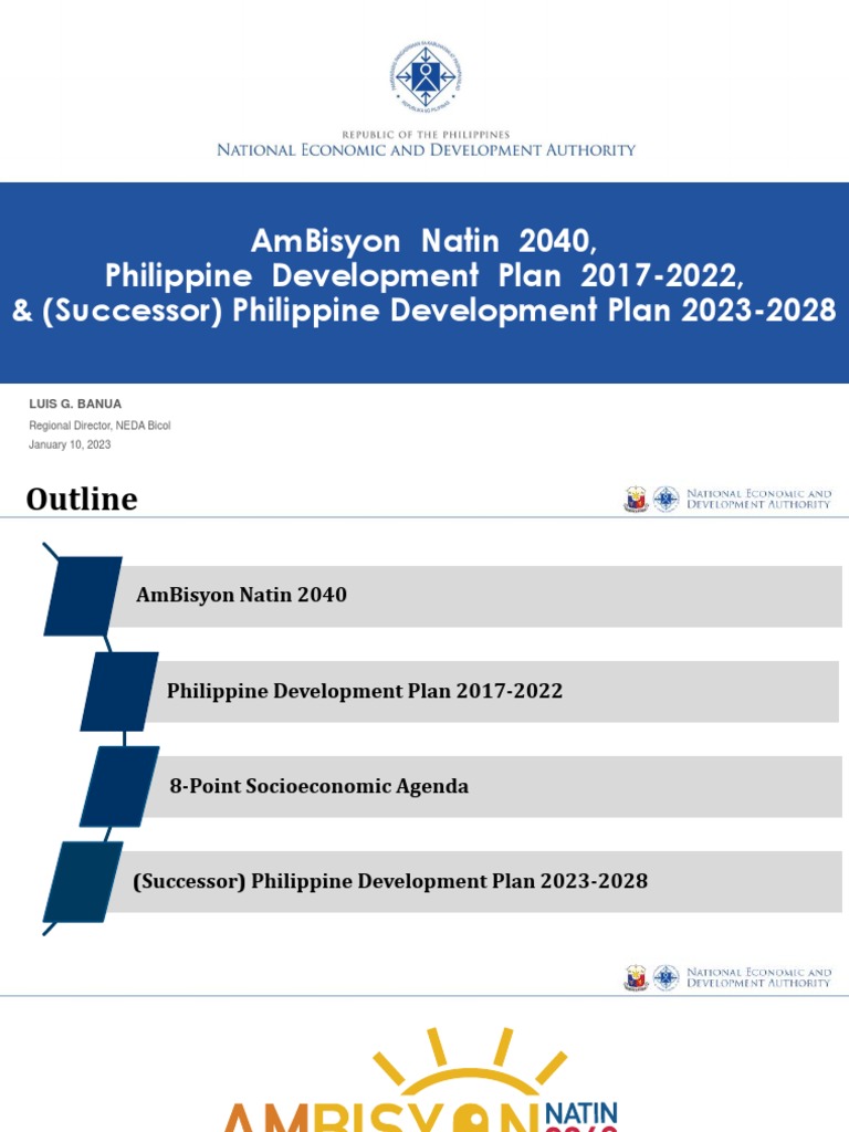 AmBisyon Natin 2040: Vision & Plans | PDF | Sustainability | Climate ...