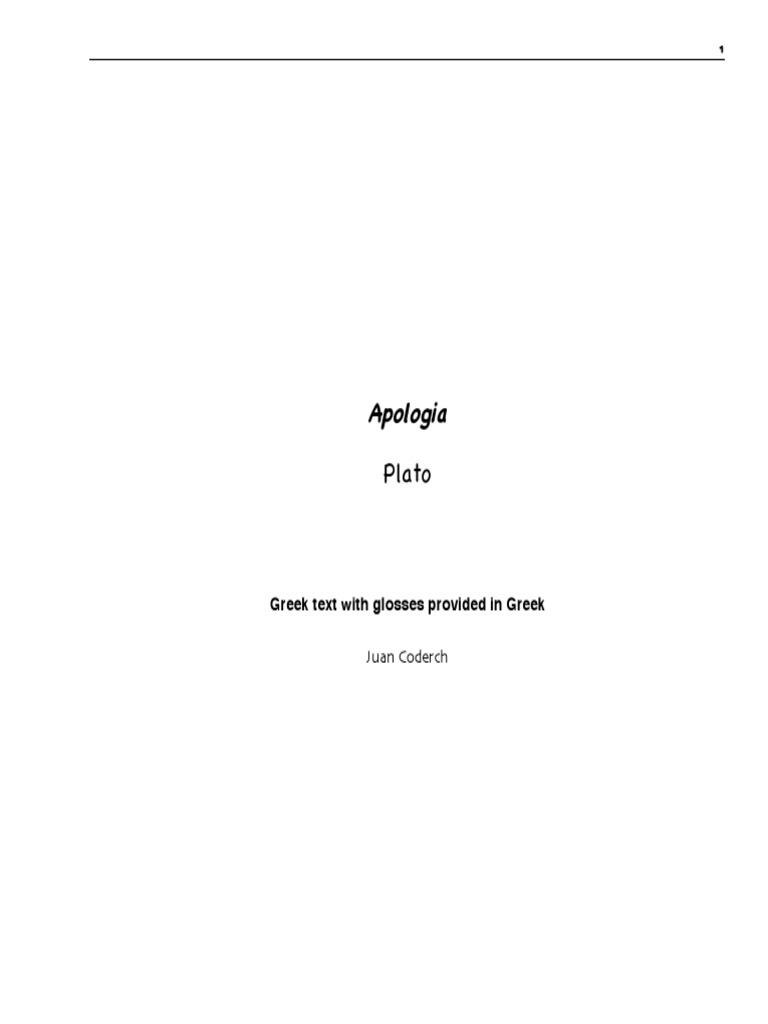 Apologia | PDF | Creative Commons | Cognition