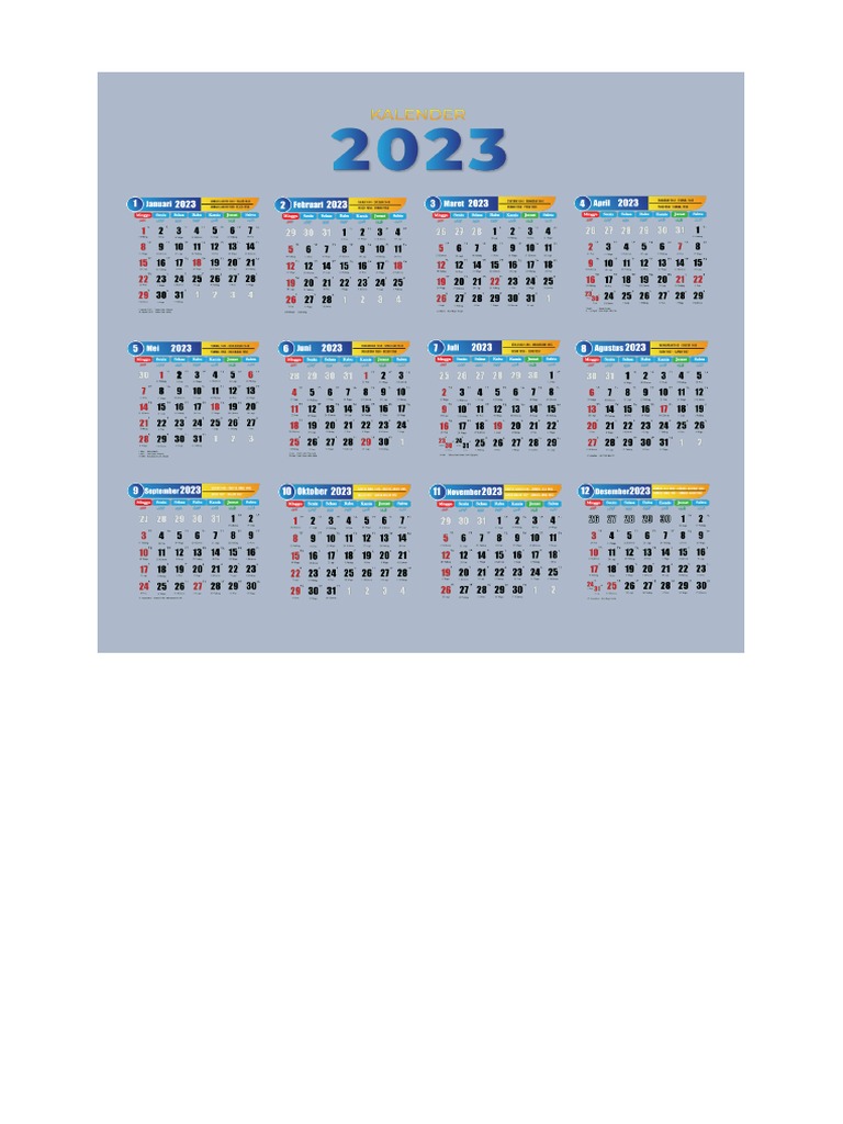 Kalender 2023 | PDF
