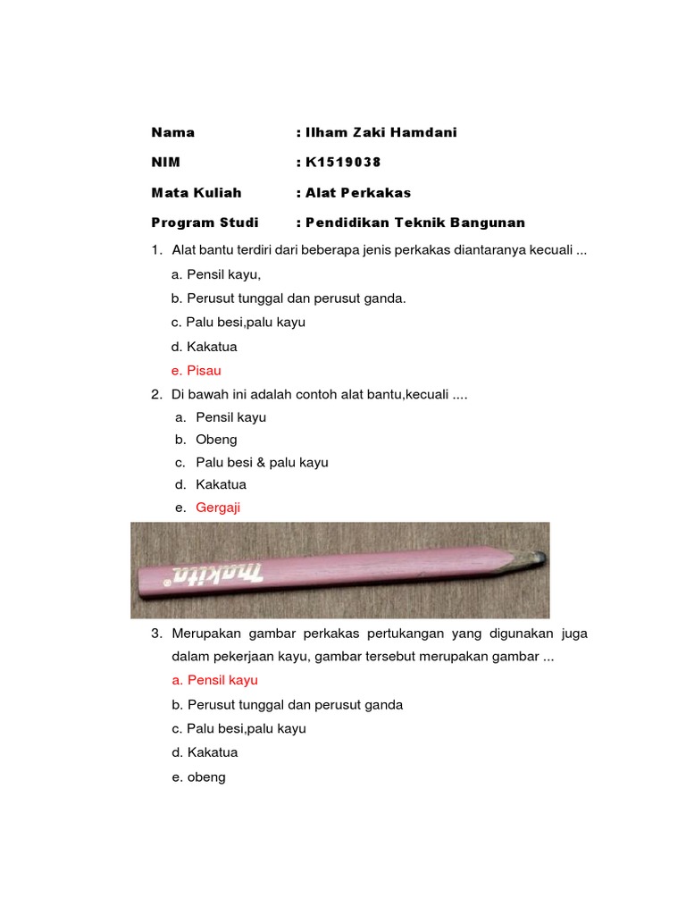 Tugas Pertemuan 7 (Alat Perkakas) - Ilham Zaki Hamdani (K1519038 ... Tugas Pertemuan 7 (Alat Perkakas) - Ilham Zaki Hamdani (K1519038 ...