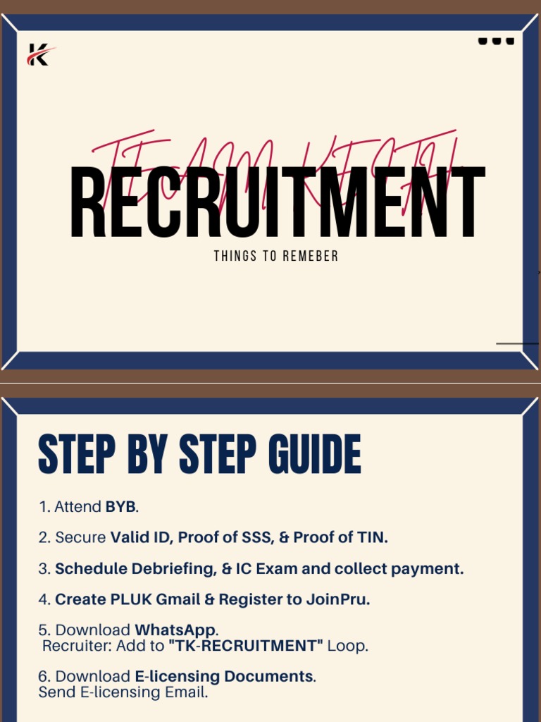 Team Keith Recruitment Process Guide | PDF | Career & Growth