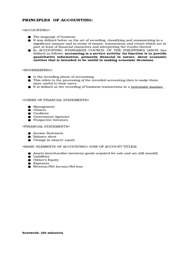 17 Lecture 1 Bookkeeping And Accounting Pdf Debits And Credits