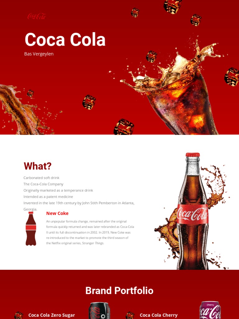 Animated Coca Cola Powerpoint Template | PDF