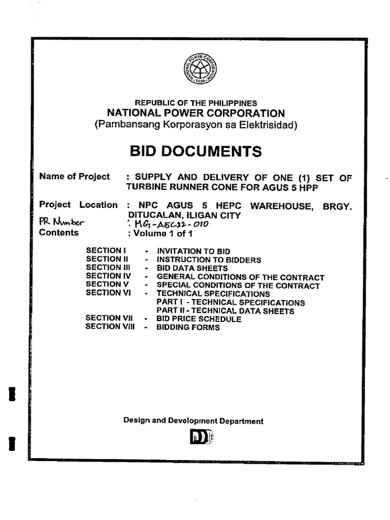 Bid Docs 8736722 | PDF | Specification (Technical Standard) | Business
