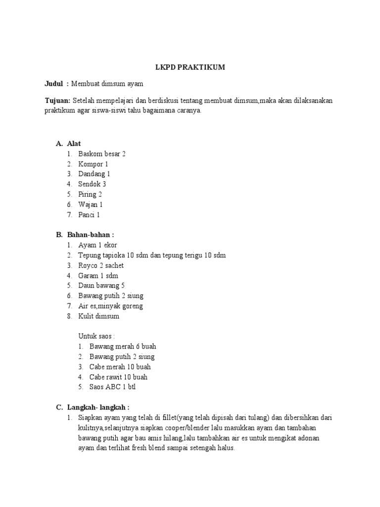 LKPD Praktikum | PDF