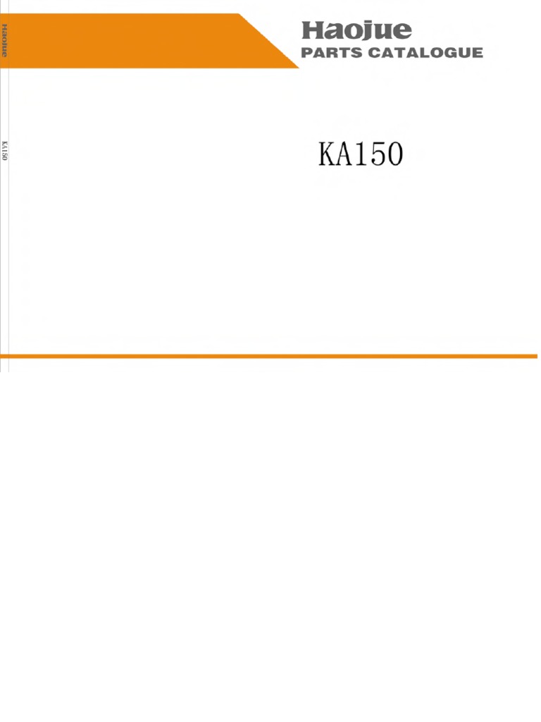 Haojue Ka150 | PDF | Clutch | Screw