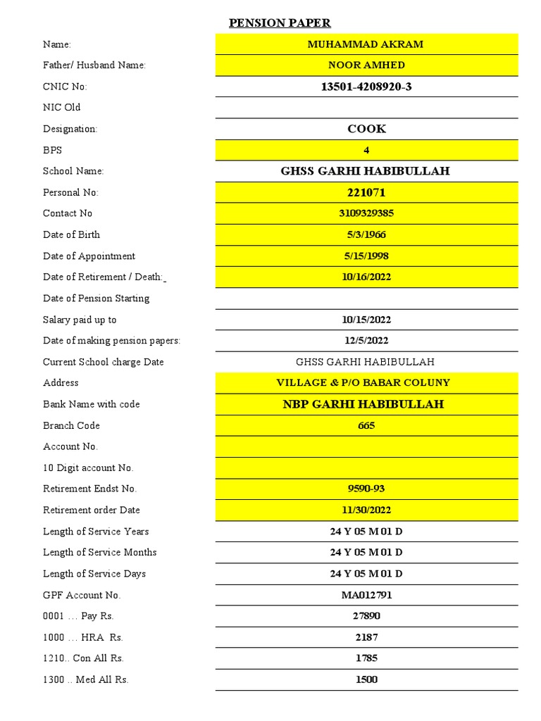 Pension Paper | Download Free PDF | Pension | Gratuity