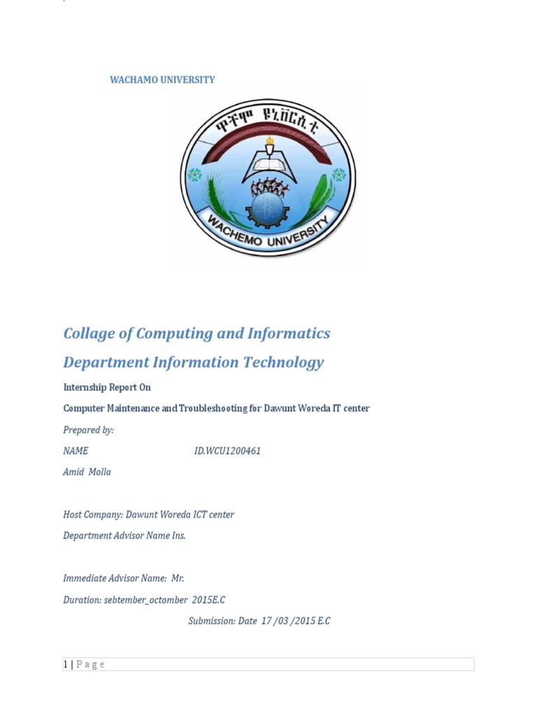 Intership Report AMID | PDF | Booting | Windows 10