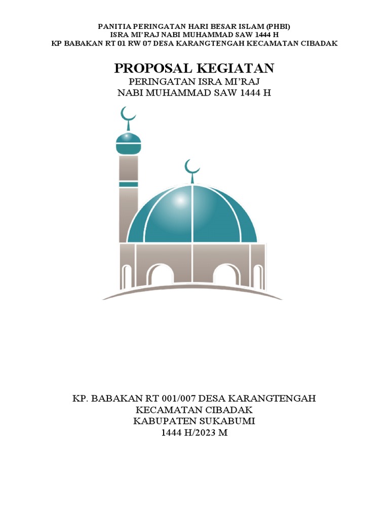 Proposal Phbi Maulid Nabi 1444 | PDF