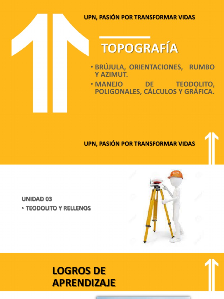 Topografía: - Brújula, Orientaciones, Rumbo - Manejo | PDF | Azimut ...
