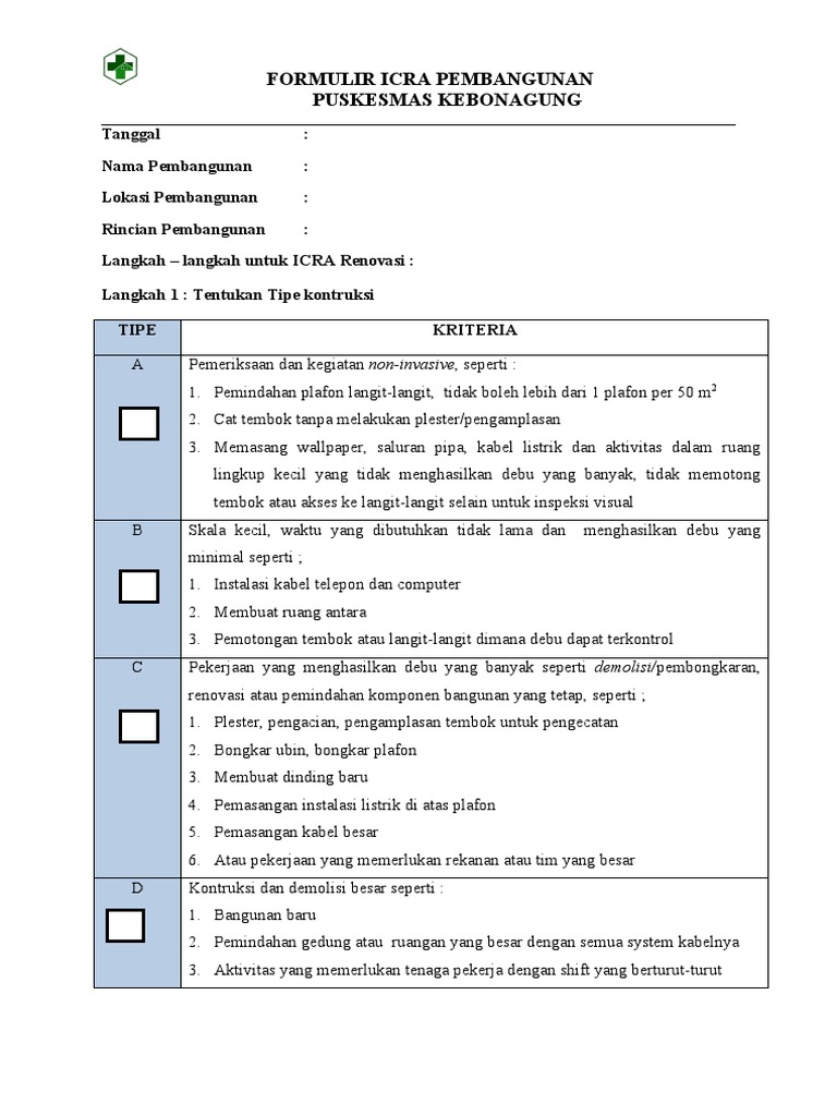 Format Icra Bangunan | PDF