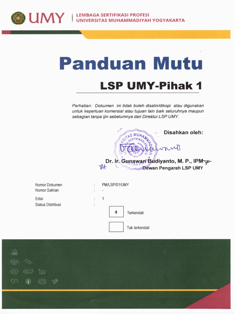 Panduan Mutu LSP UMY | PDF