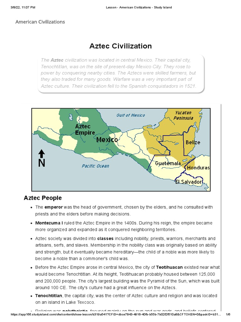 Aztec and Inca Civilizations Overview | PDF | Inca Empire | Hernán Cortés