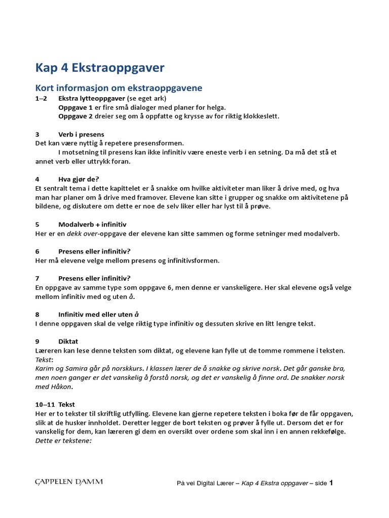 Kap 4 Ekstra Oppgave | PDF