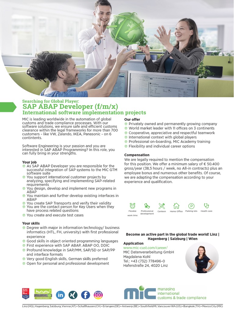 Mic At En Sap Abap Developer Pdf Systems Engineering Software Engineering 3054