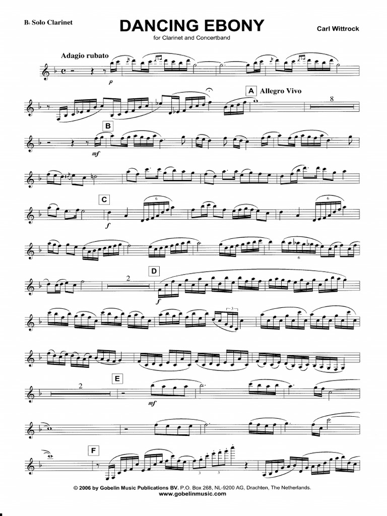 Dancing Ebony Solo Part Pdf