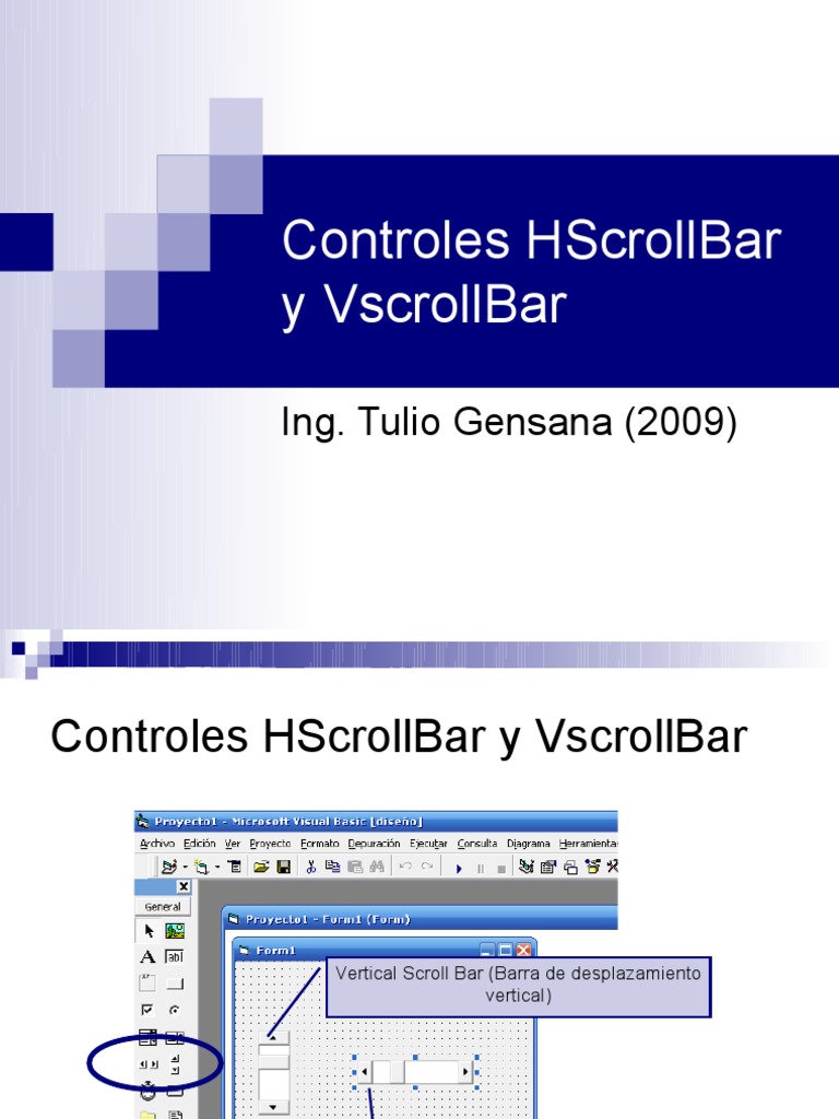 Controles HScrollBar y VscrollBar | PDF | Modelo de color Rgb | Color