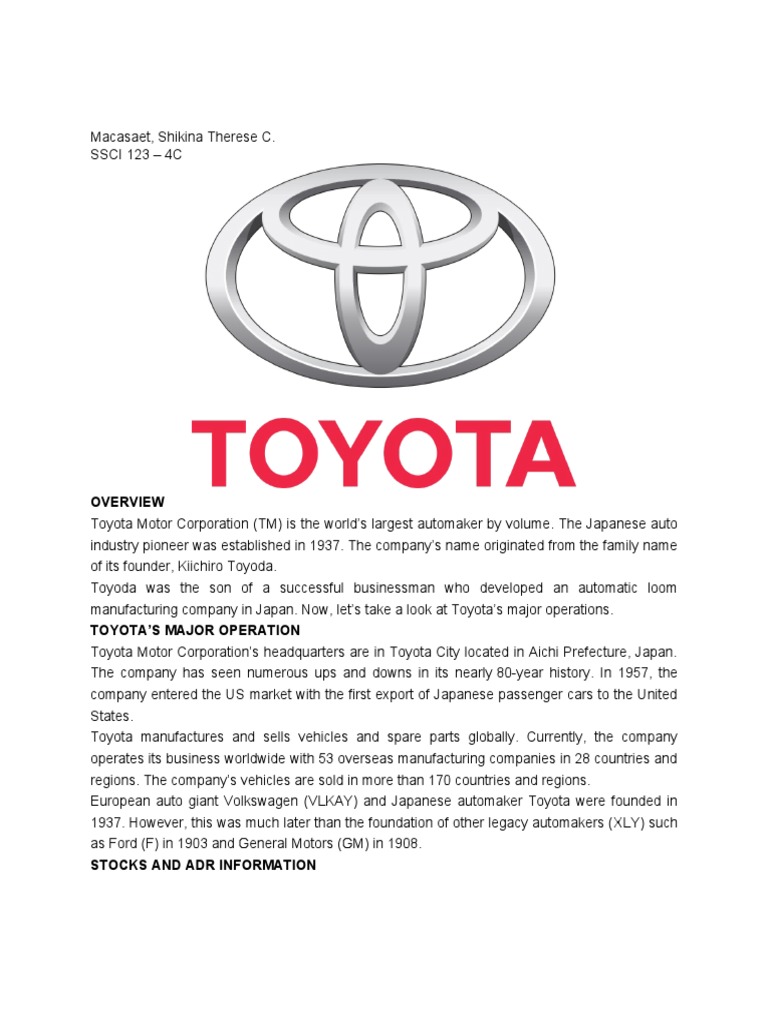 Toyota | PDF