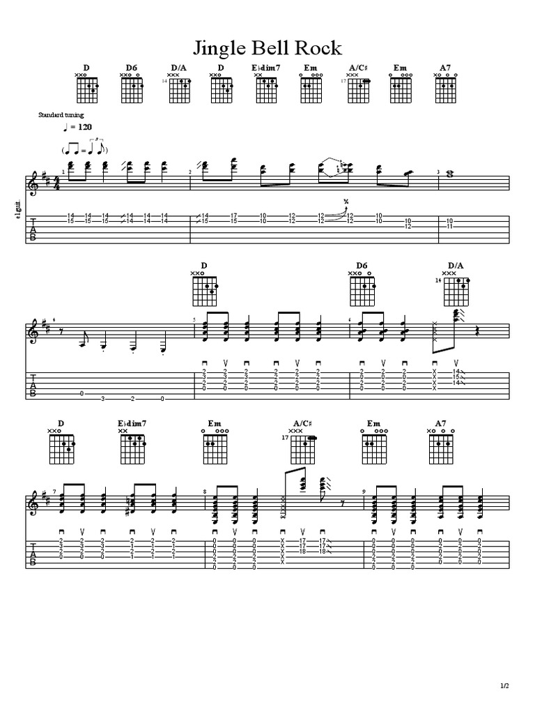 Jingle Bell Rock (Guitar Tab) | PDF
