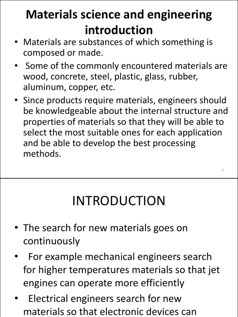 Materials Science and Engineering Introduction | PDF | Materials ... Materials Science and Engineering Introduction | PDF | Materials ...