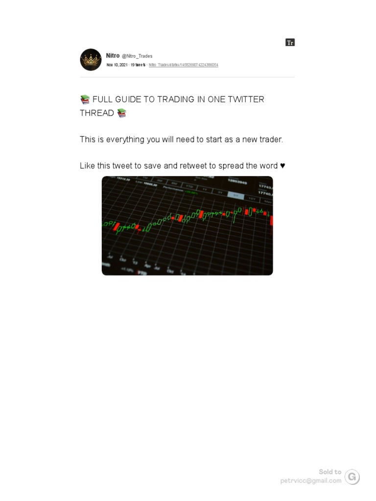 ThreadReader 0 Nitro Trades 1458269074224386054 | PDF | Order (Exchange ...