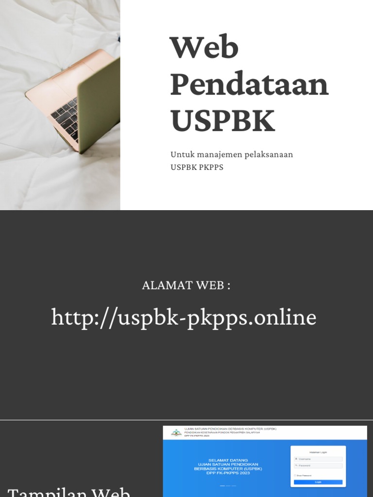 Petunjuk Verifikasi Data Di Web. USPBK | PDF