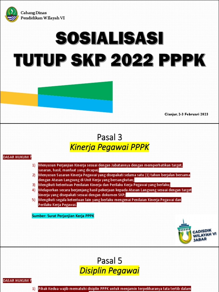 Paparan Sosialisasi SKP - P3K | PDF