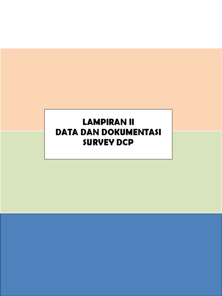 Data Survey DCP Ruas Jalan Palu-Bora | PDF