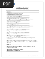 Koos Questionnaire | PDF | Knee